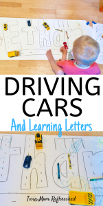 Letter Recognition Activity With Cars - Twin Mom Refreshed