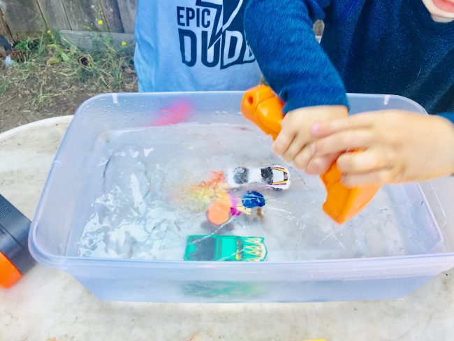 Break The Ice Toddler Activity - Twin Mom Refreshed
