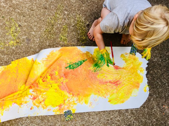 Toddler Fall Painting Activity - Twin Mom Refreshed