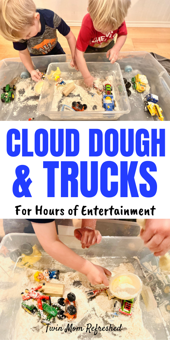 Cloud Dough Sensory Play - Twin Mom Refreshed