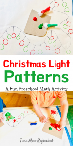 Christmas Light Pattern Activity - Twin Mom Refreshed